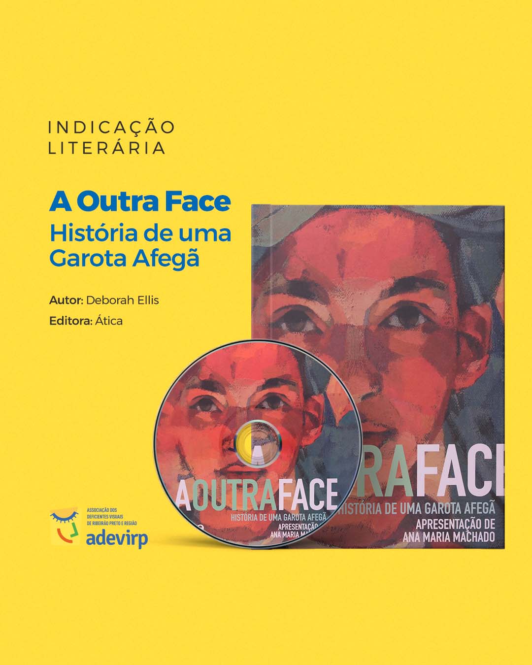 Indicação Literária | A Outra Face – História de uma Garota Afegã – ADEVIRP